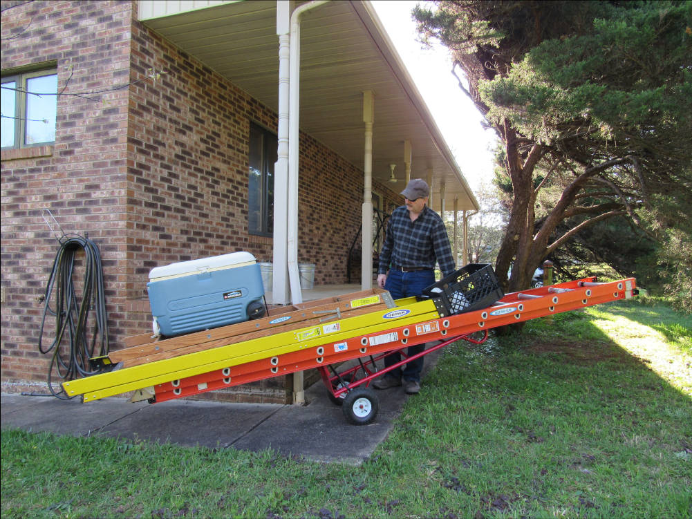 Ladder Mover™ ladder dolly / ladder carrier